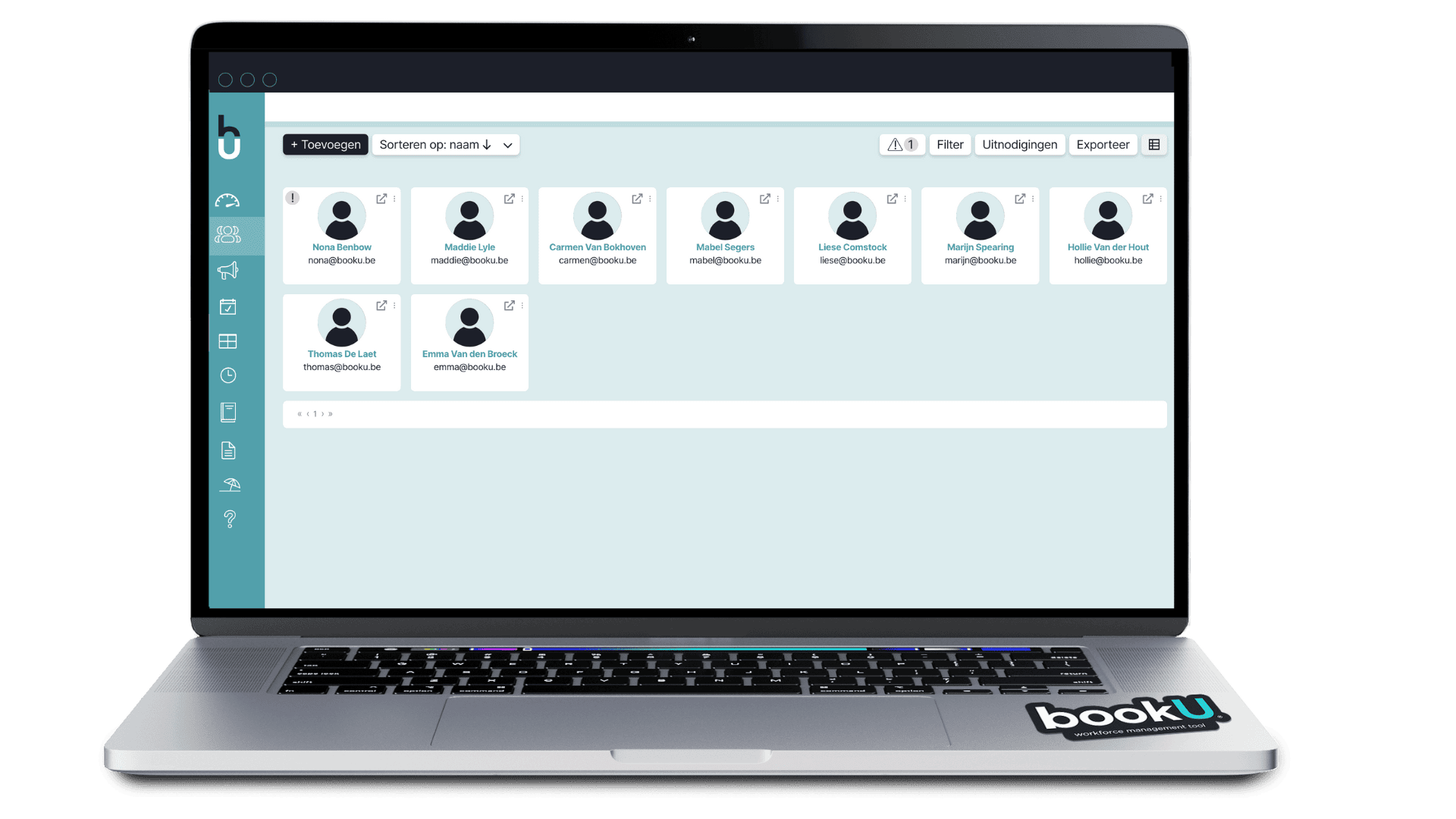 bookU | Alles-in-één Workforce Management Tool