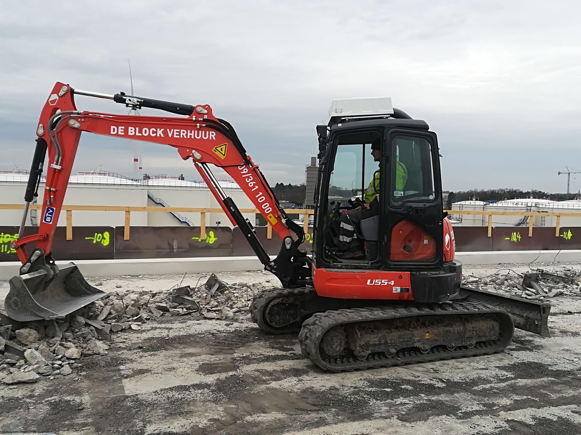 Louer une mini pelleteuse