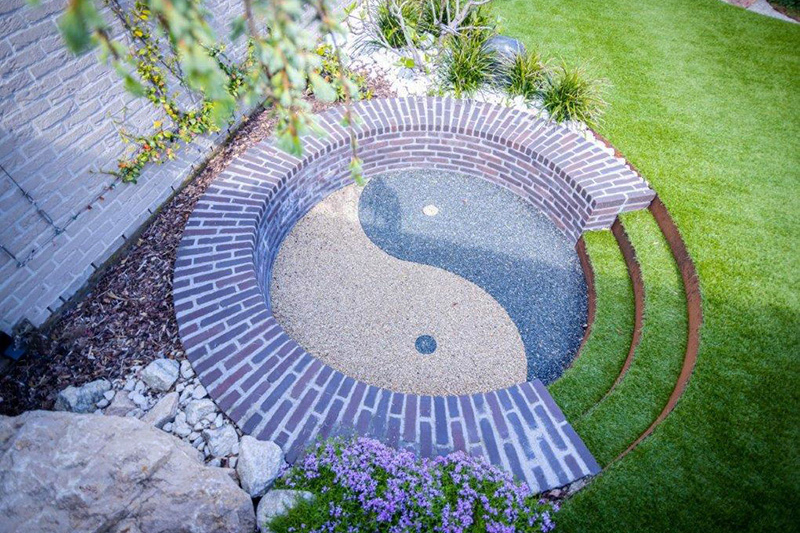 Kunstgras in een Japanse zen-tuin | Grasmeester kunstgras