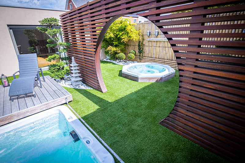 Kunstgras in een Japanse zen-tuin | Grasmeester kunstgras