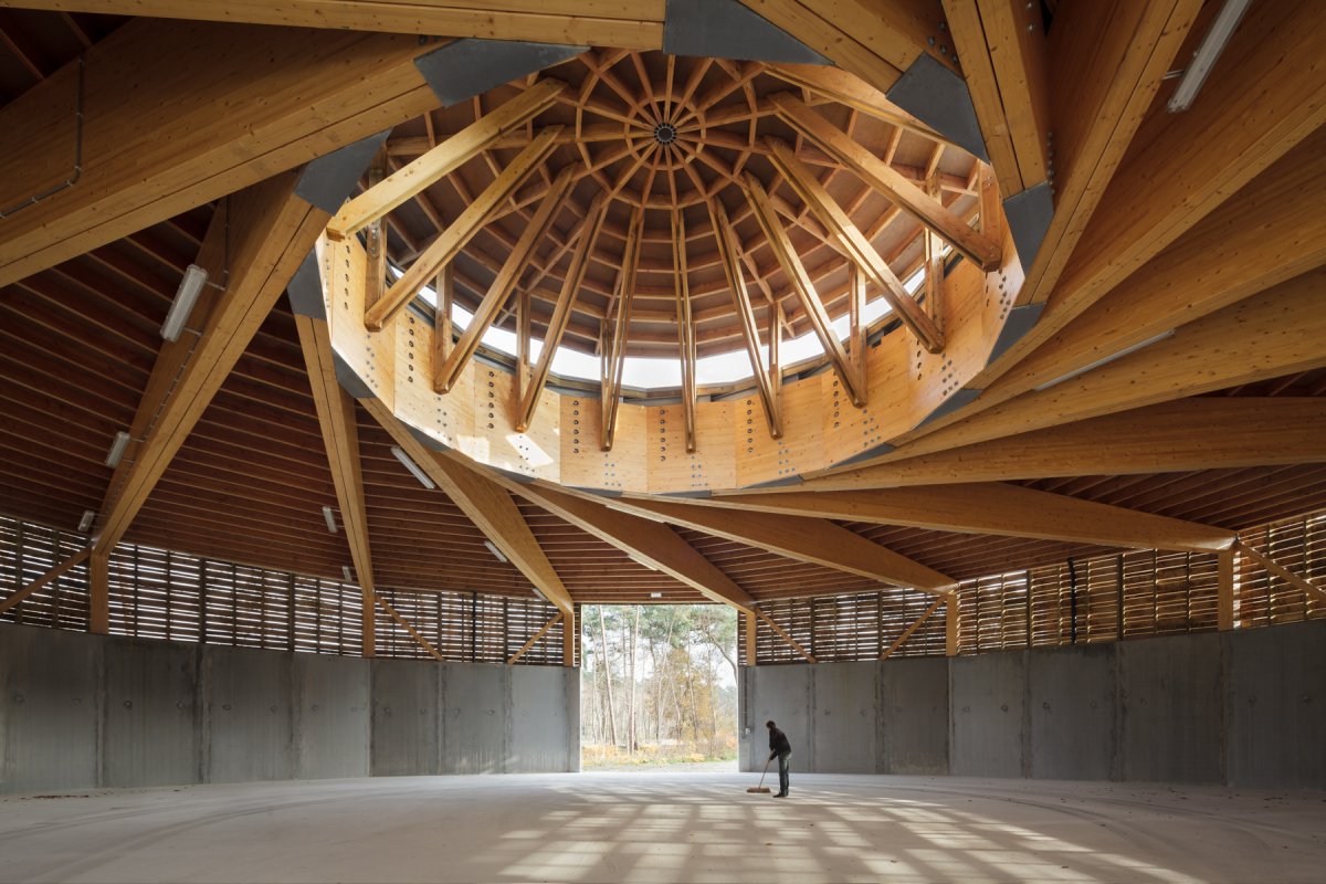 Une construction en bois unique pour un dépôt de sel | LTS