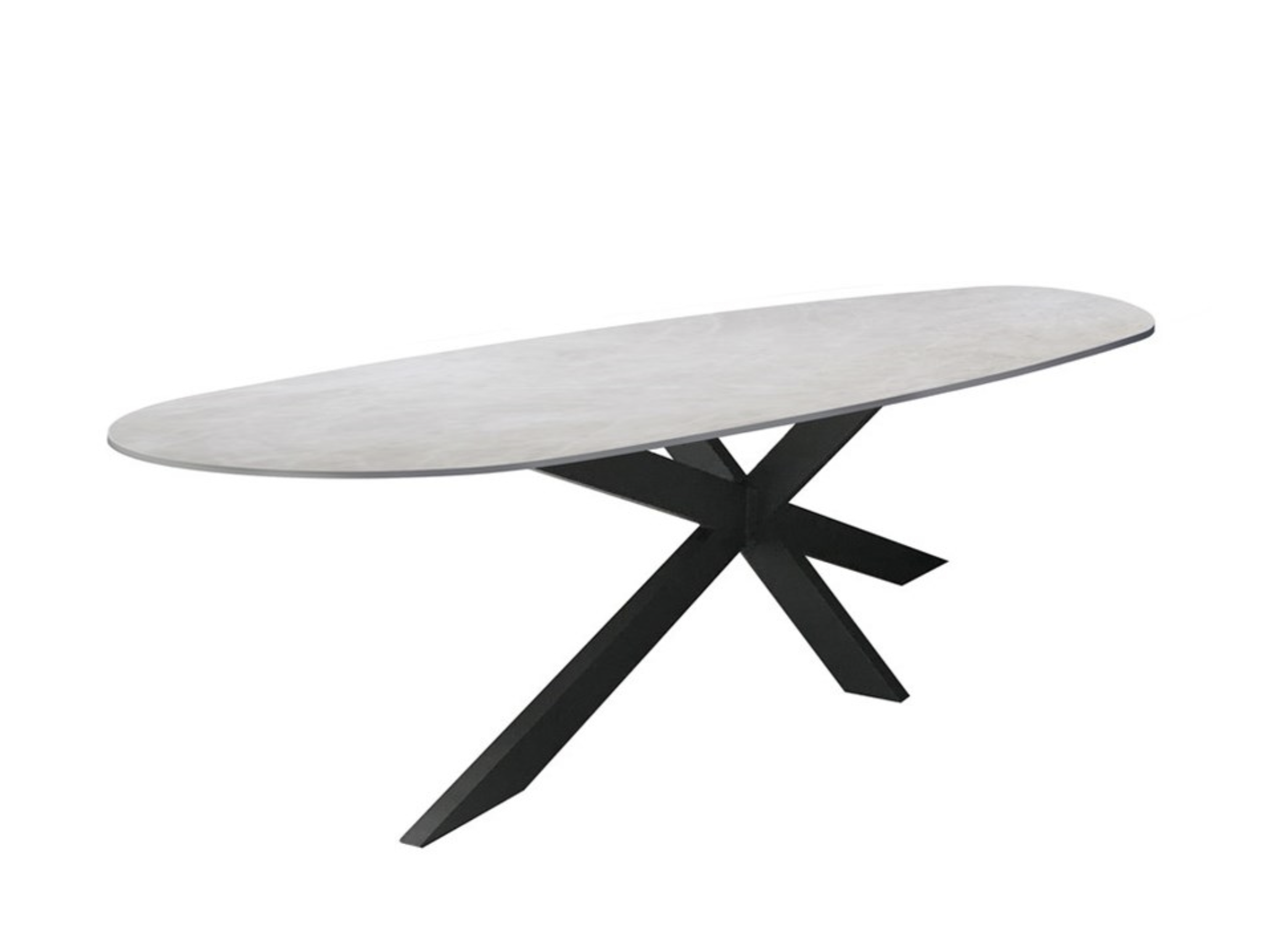 ASTA tafel met keramisch blad en metalen poot kopen ? LIVING-shop.eu