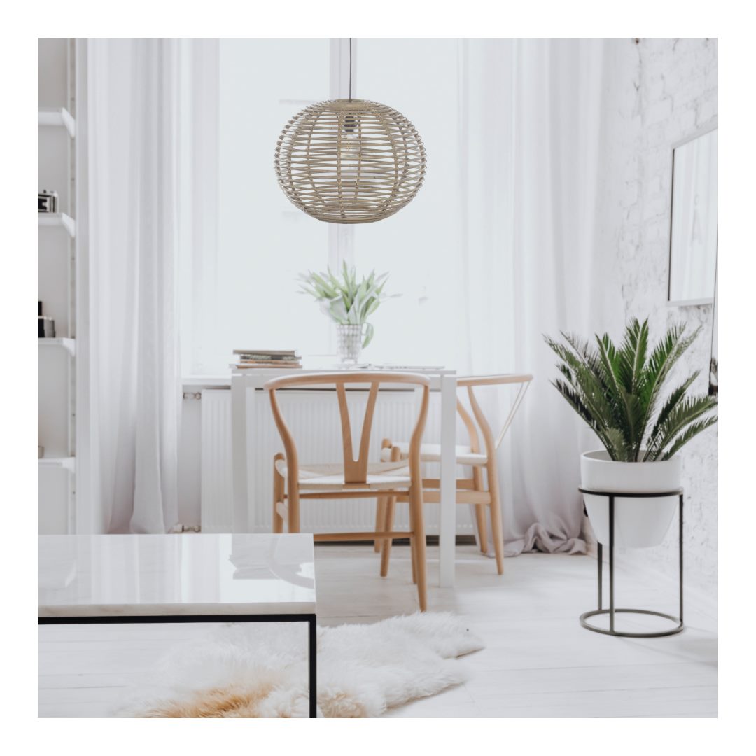 Hanging lamp shade ball bamboo online best buy @ LIVING-shop.eu