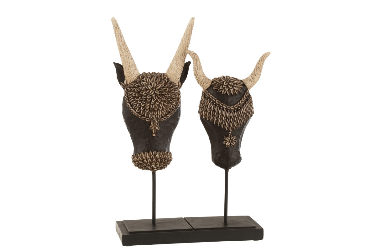 schedel op voet Buffel schedels J-LINE ONLINE KOPEN bij J-LINE LIVING-shop