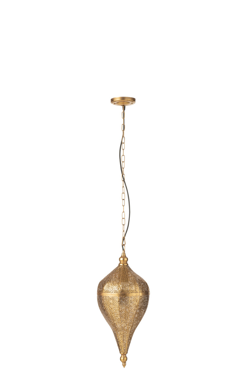 Hanglamp druppel Oosters metaal goud J-line online kopen @ J-line ...