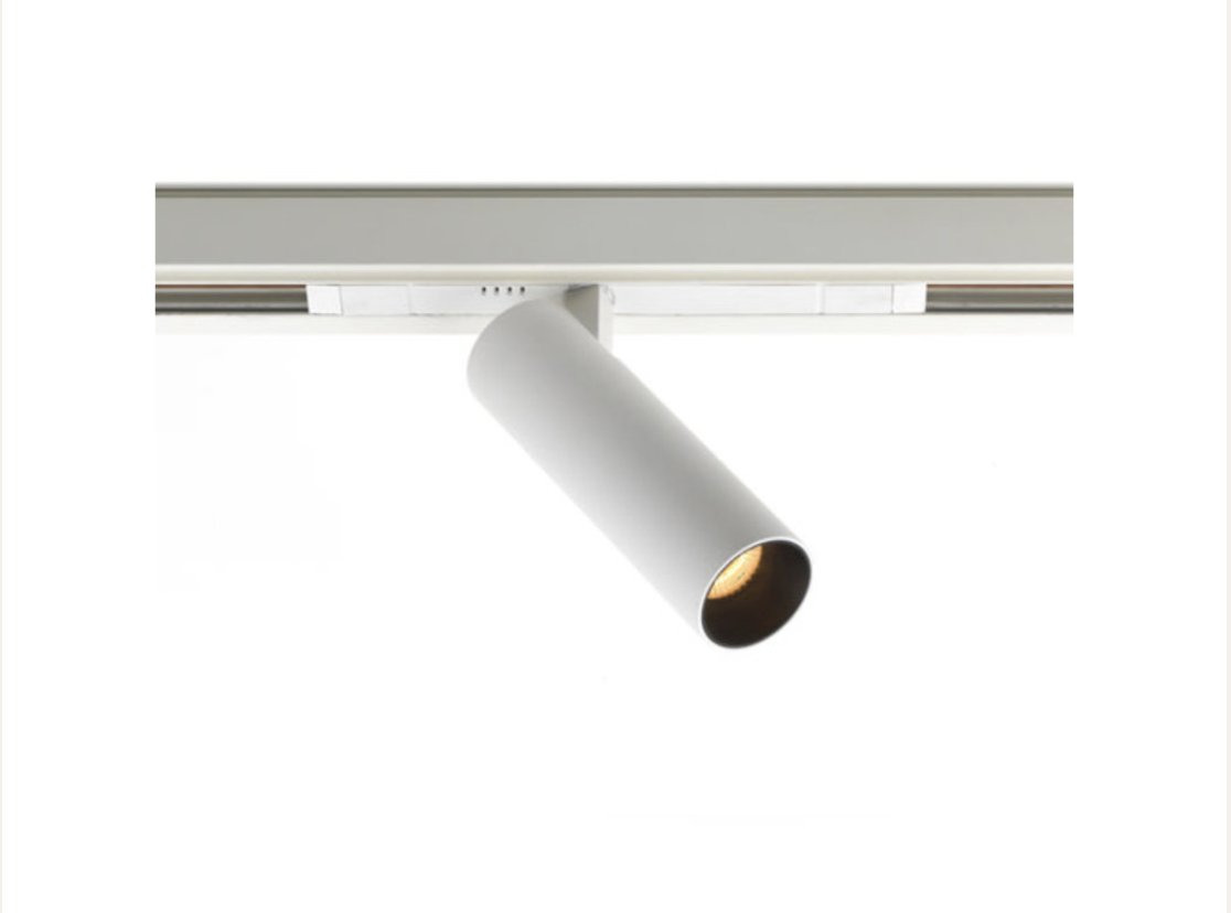 Witte Micro tube spots op rail profiel @ LIVING-shop.eu