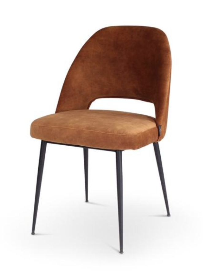 Joy Dining chair with black metal legs Castle Line @ LIVING-shop.eu