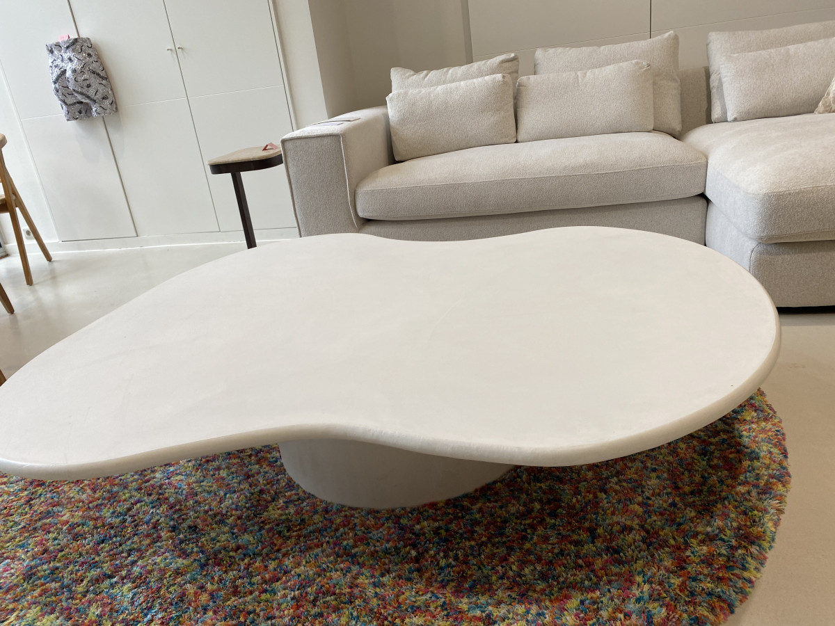 Organic salontafel Terrazzo en Mortex 150x130 | LIVING-shop, stijlvol ...