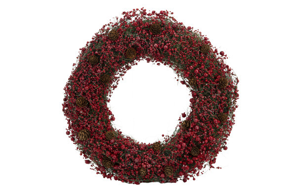 Deco wreath berries decoration J-Line online | LIVING-shop.eu