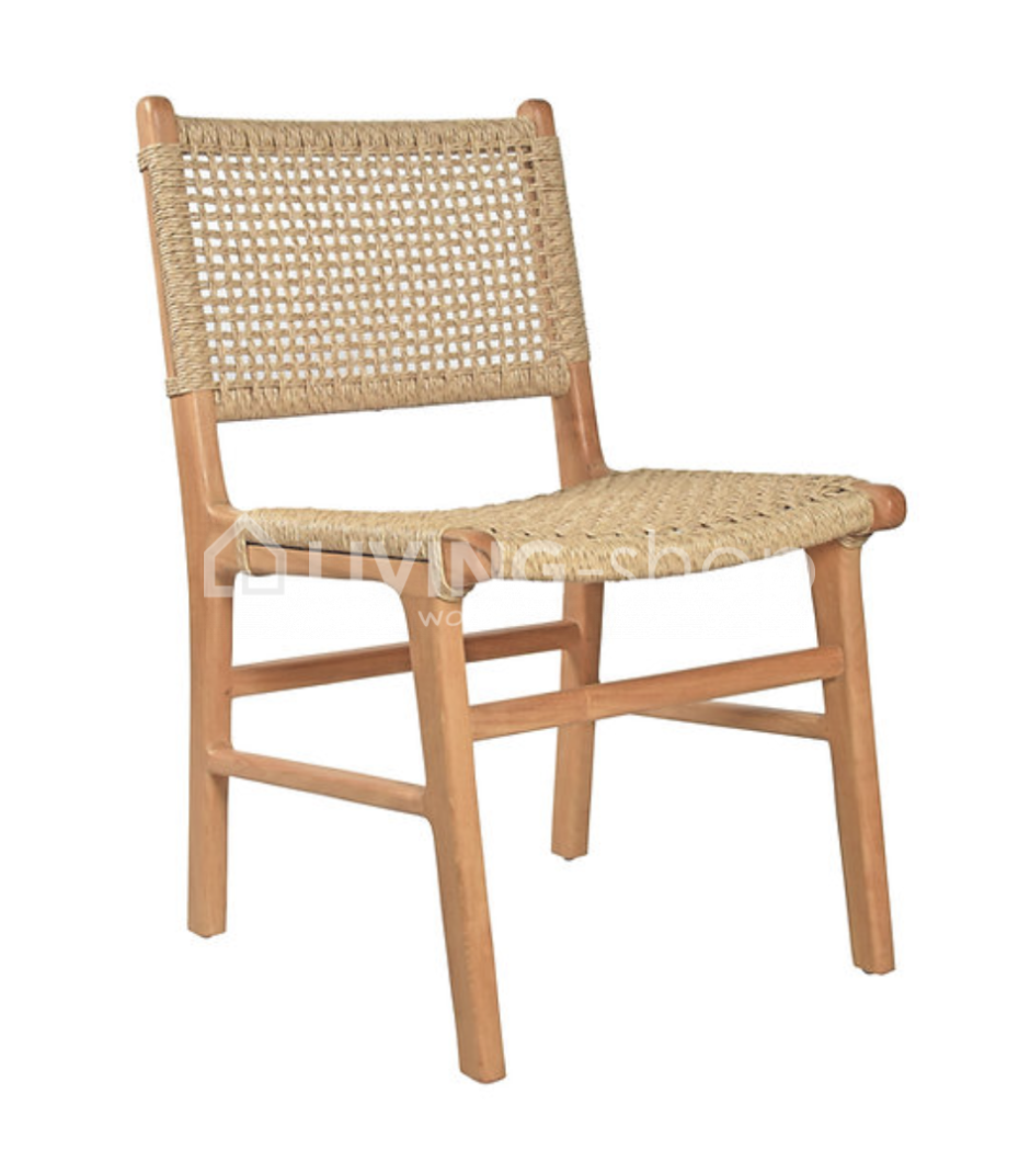 Viro Rotan Teak Wicker Stoel @ LIVING-shop.be
