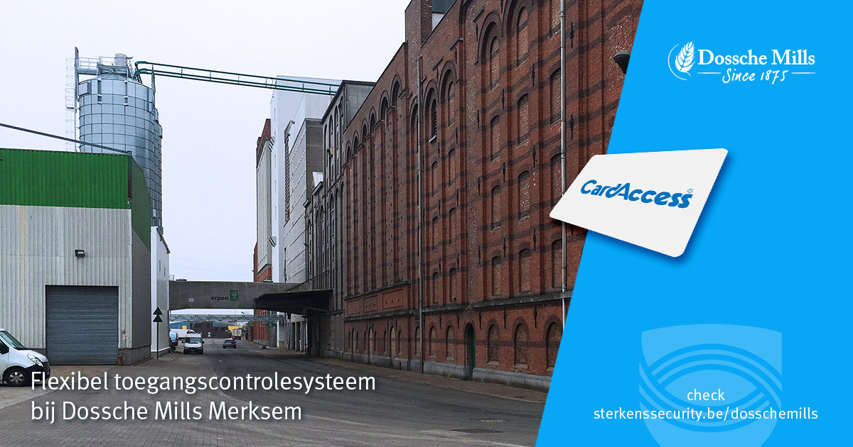 Flexibel toegangscontrolesysteem bij Dossche Mills Merksem