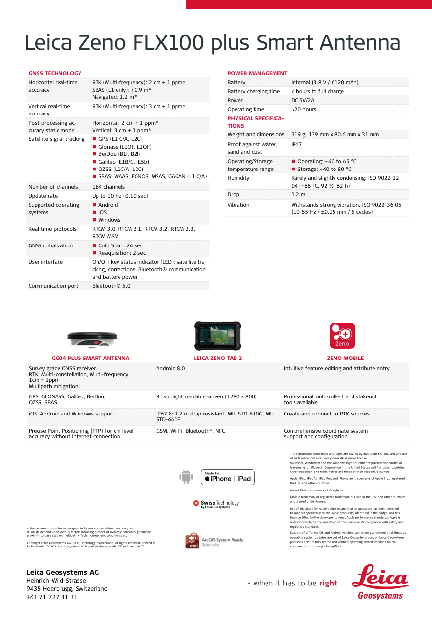 Leica Zeno FLX100 plus | L'antenne intelligente Leica Zeno FLX100 ...