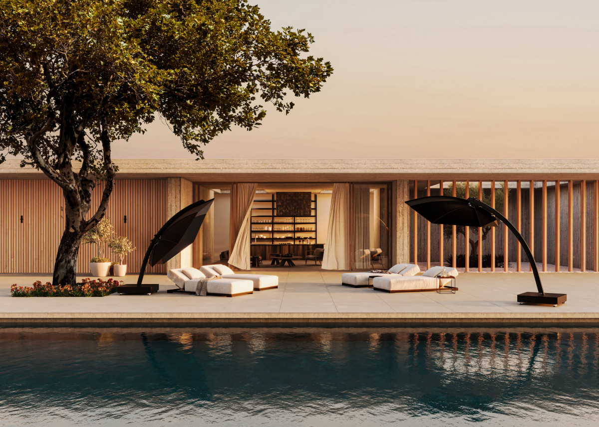 Icarus UX Full Black design umbrella residential